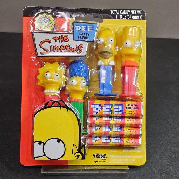 Toys | 204 Pez The Simpsons 4 Mini Candy Dispensers Party Favor Set ...